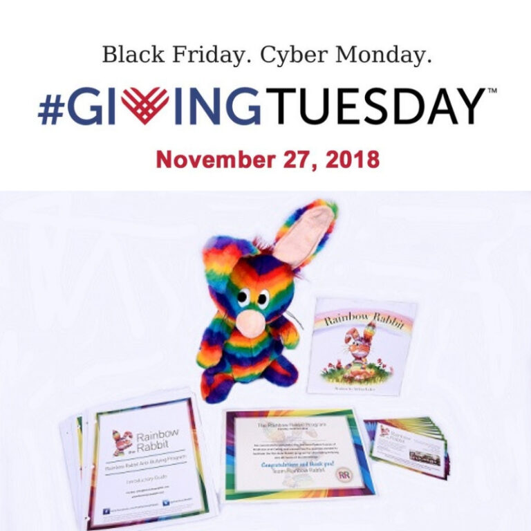 Giving Tuesday 2018 Coming; Rainbow Rabbit Joins Global Day of Giving
